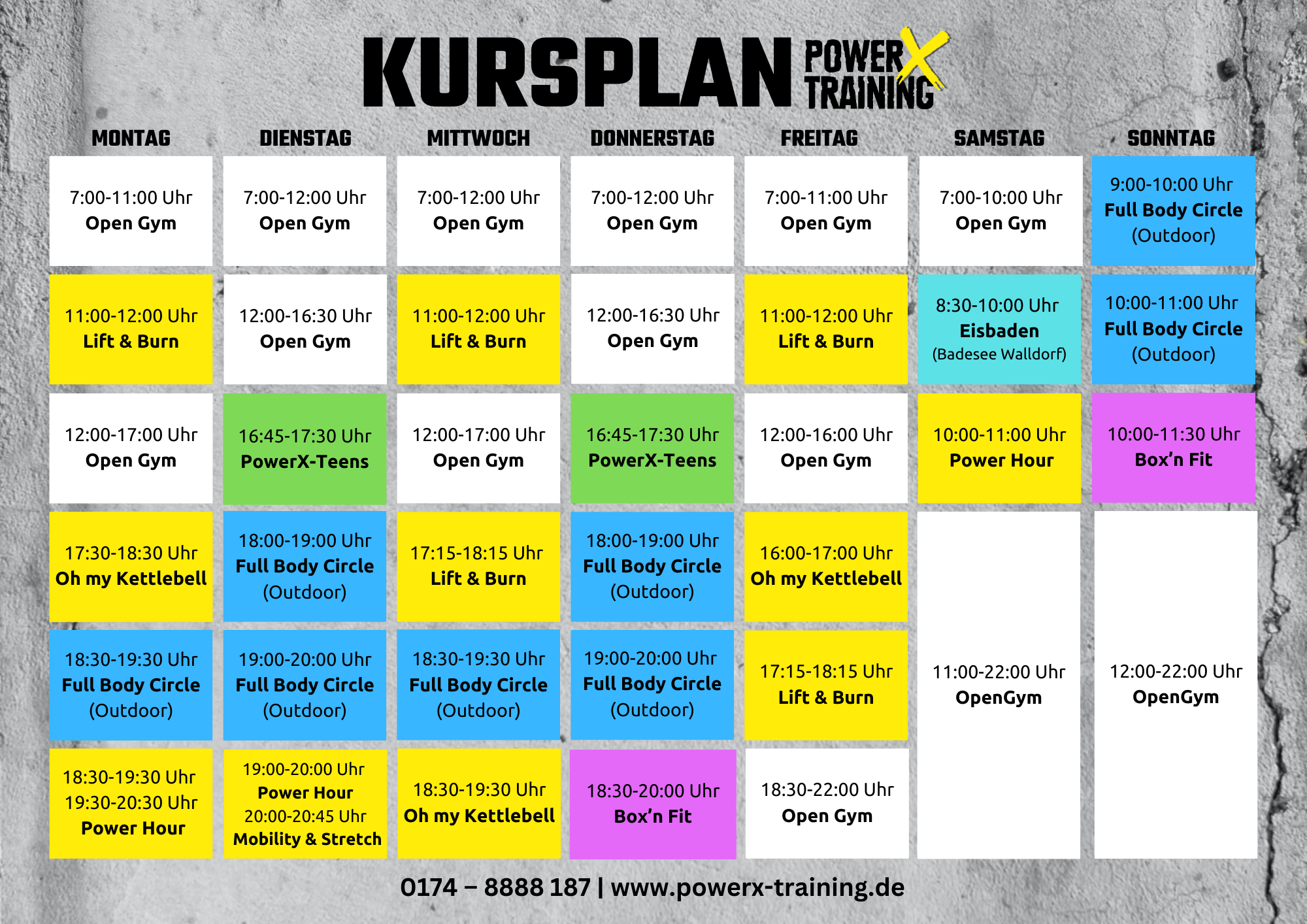KURSPLAN - PowerX Training